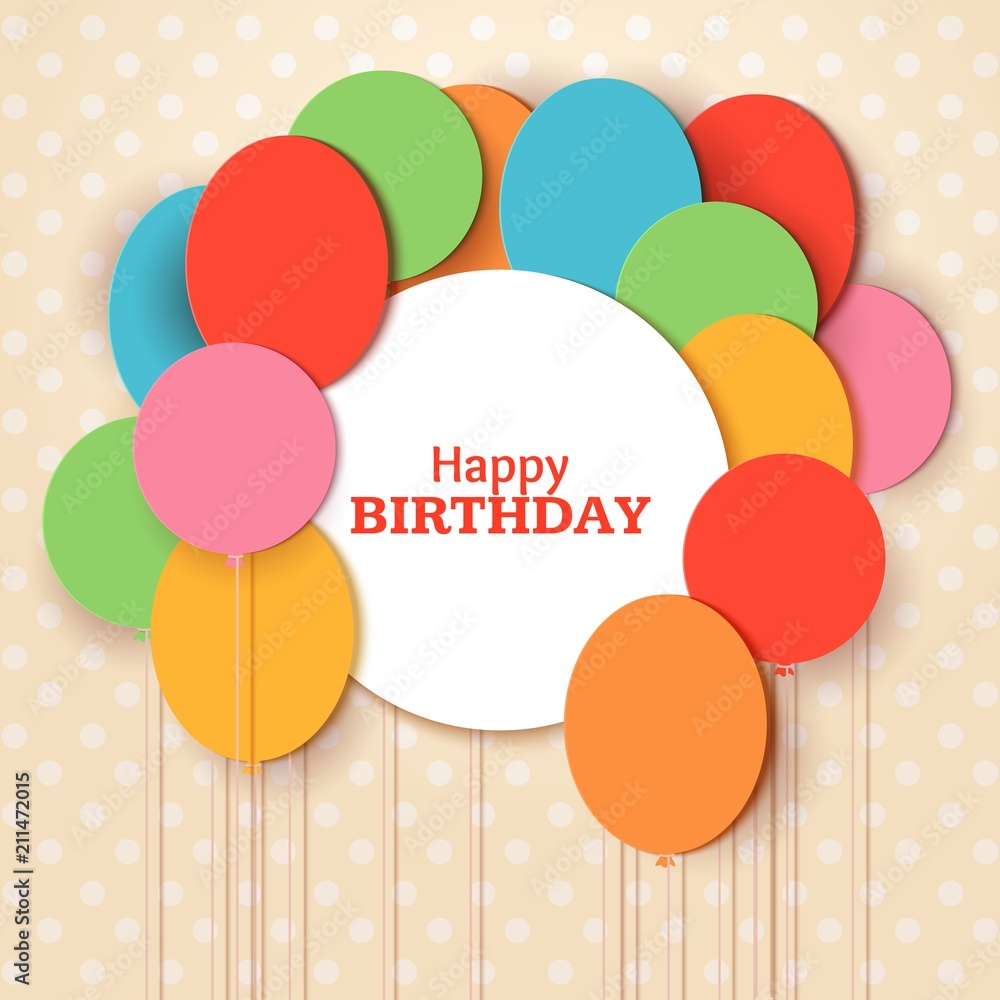 Birthday Greeting Card Template