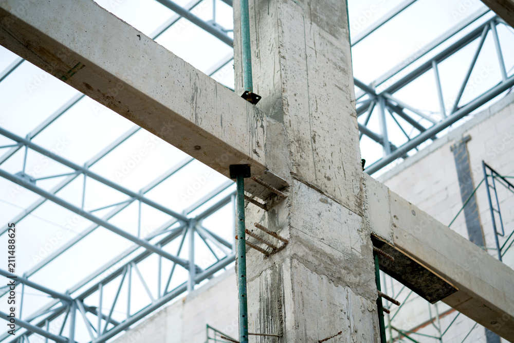 Concrete Column And Beam Construction - The Best Picture Of Beam