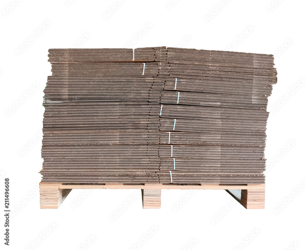 The sheets of paper crate are tied together and placed in overlapping ...