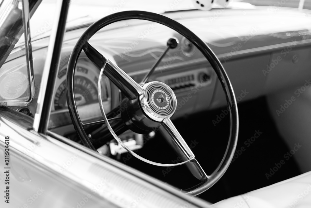 Stearing wheel Antique Stock Photo | Adobe Stock
