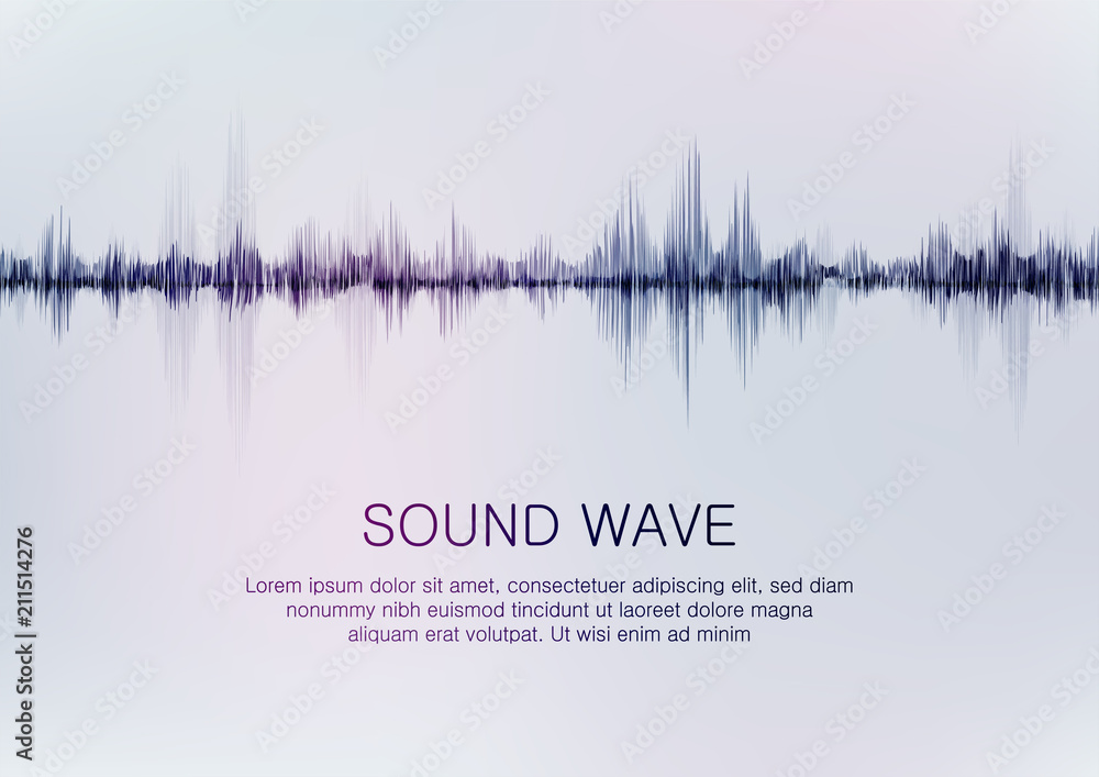 sound wave Stock Vector | Adobe Stock