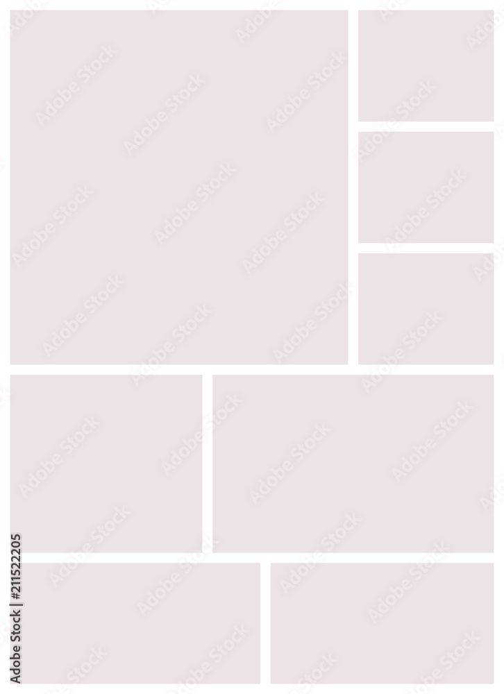 Templates collage frames for photo or illustration. Montage photo frame ...