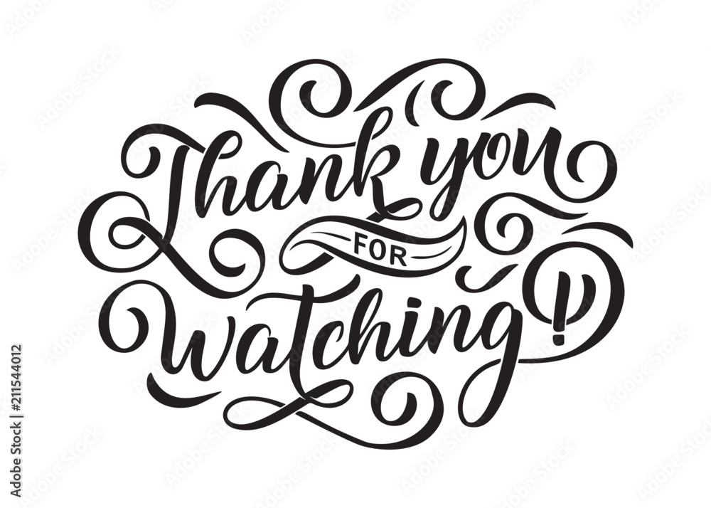 Thank you for watching cover, banner template for your Video Blog ...