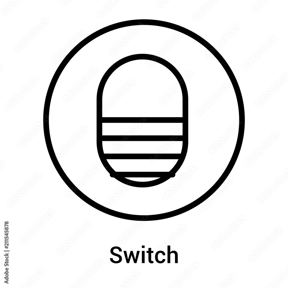 Switch icon vector sign and symbol isolated on white background, Switch ...