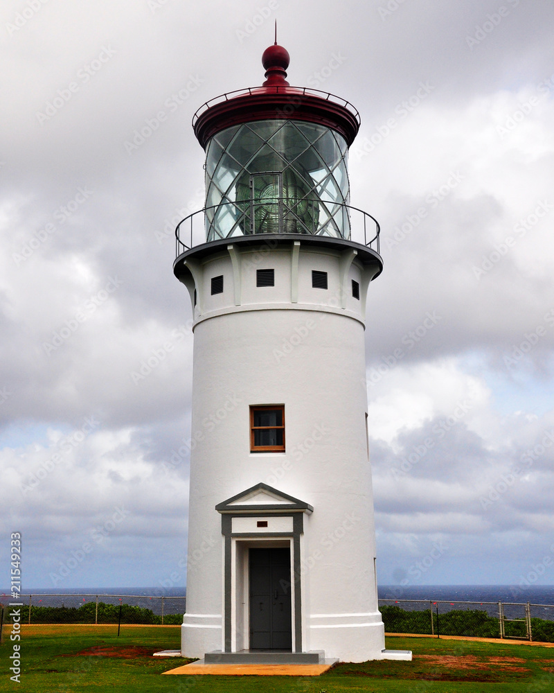The Lighthouse at Kilauea Point. The Lighthouse and wildlife refuge are ...