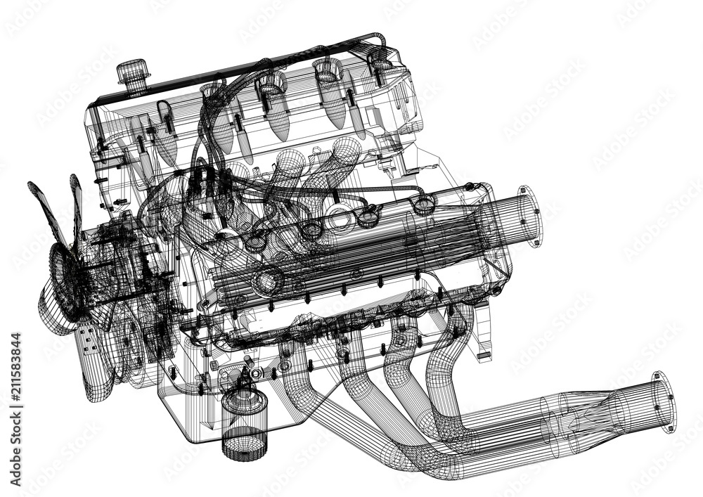 Car Engine Blueprints