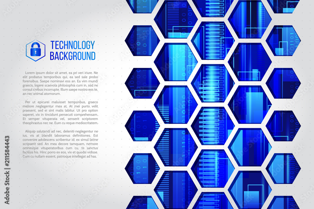 Abstract Computer Technology Background