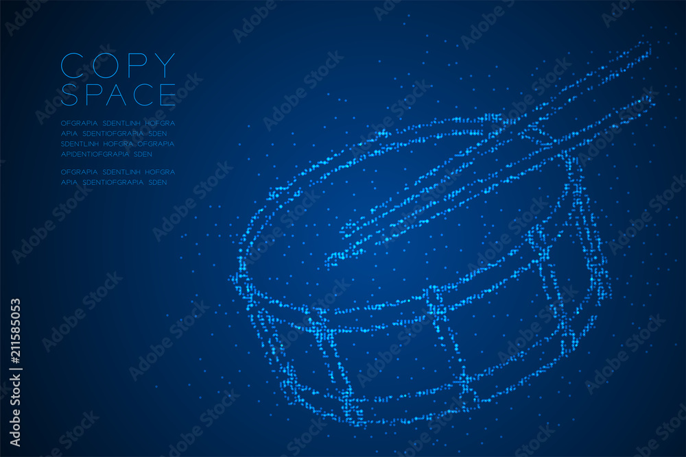 Abstract Geometric Bokeh circle dot pixel pattern Snare drum with ...