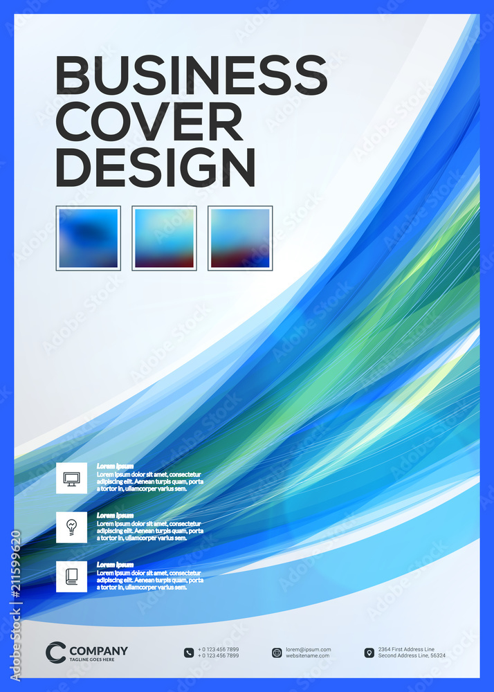 Cover design. Business layout template. Annual report, flyer, magazine ...
