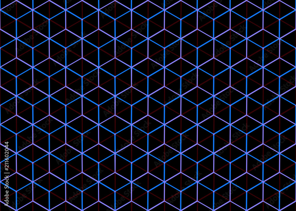 3d rendeirng. seamless abstract neon blue and violet light style ...