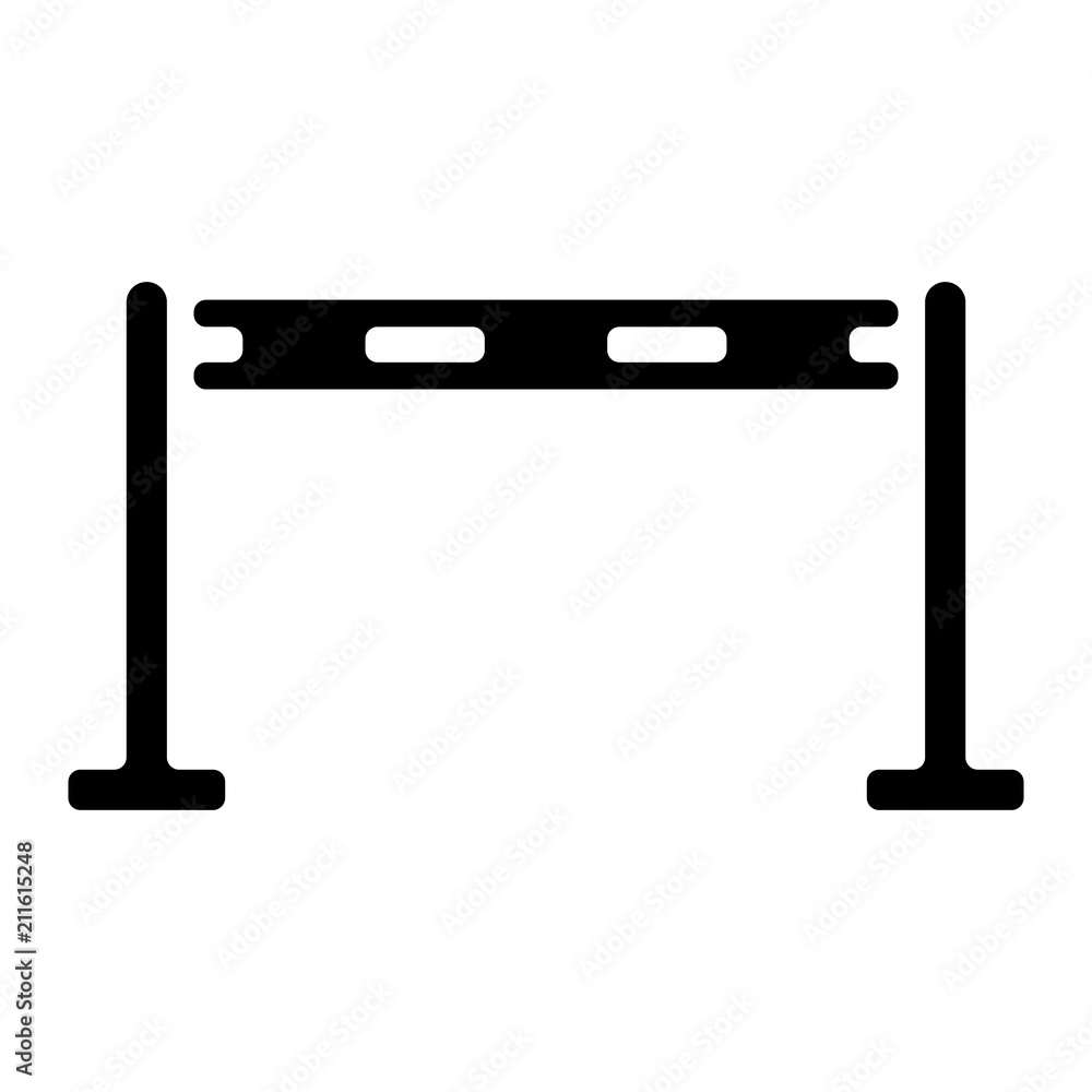 Icon - Hürde Stock-Vektorgrafik | Adobe Stock