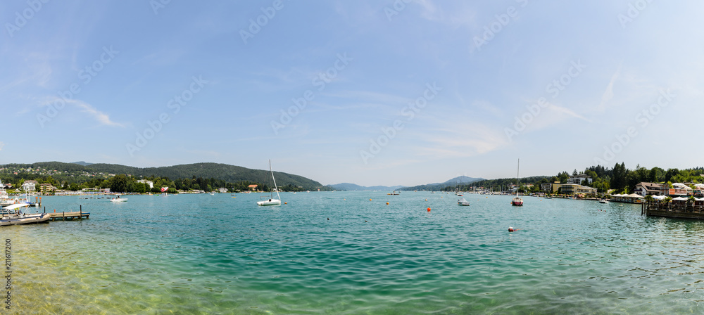 Worthersee warmest lake in Austrian alps summer destination and tourist ...