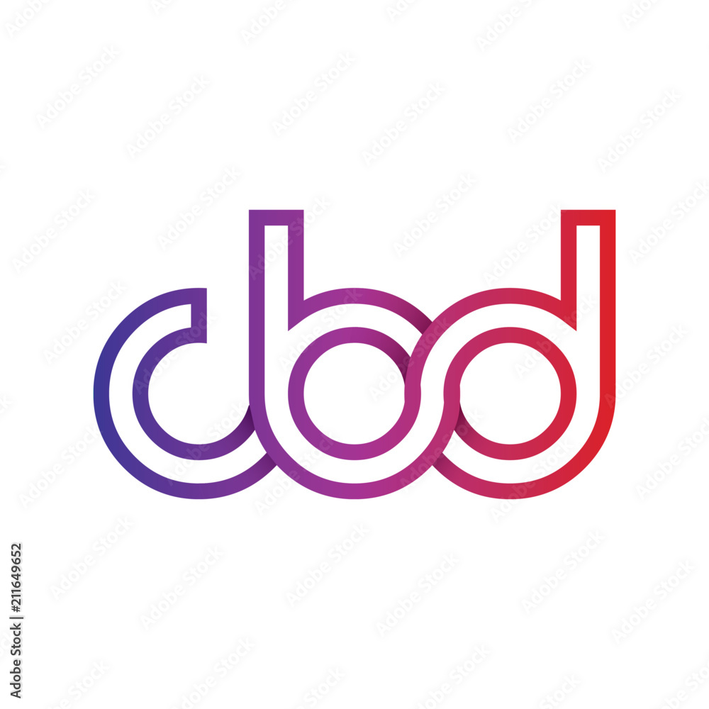 Initial Letter CBD Design Logo Stock Vector | Adobe Stock