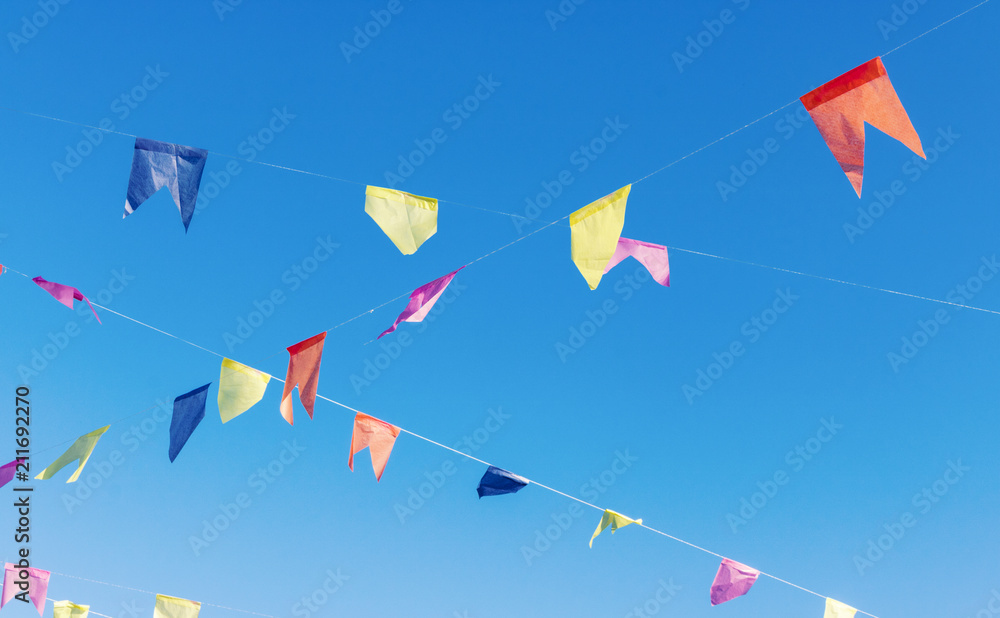 Background of flags for Junina party, famous party of Brazil that ...