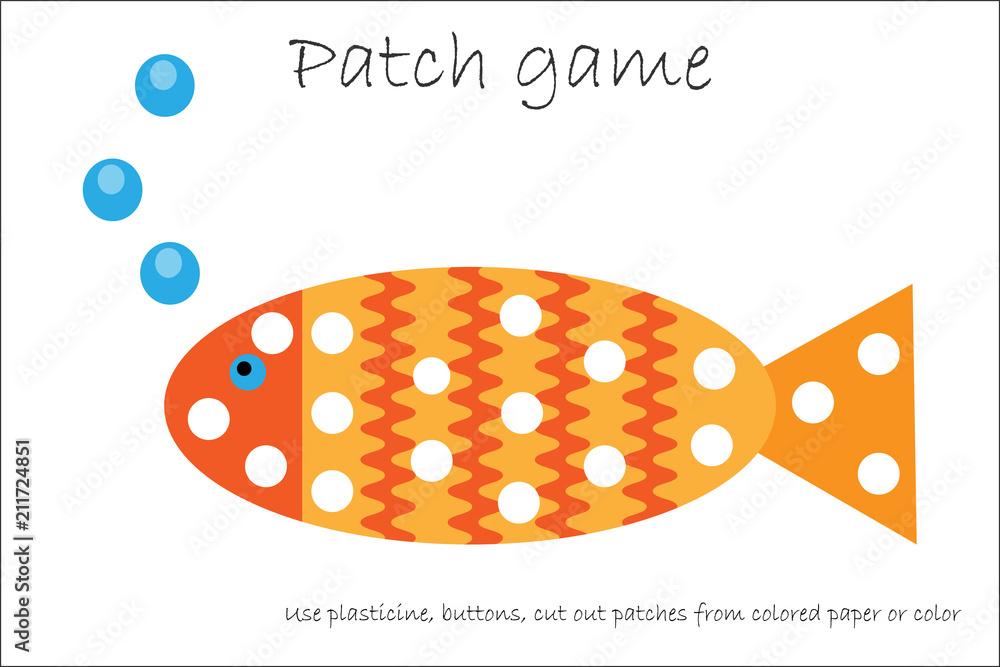 Fish To Color And Cut Out