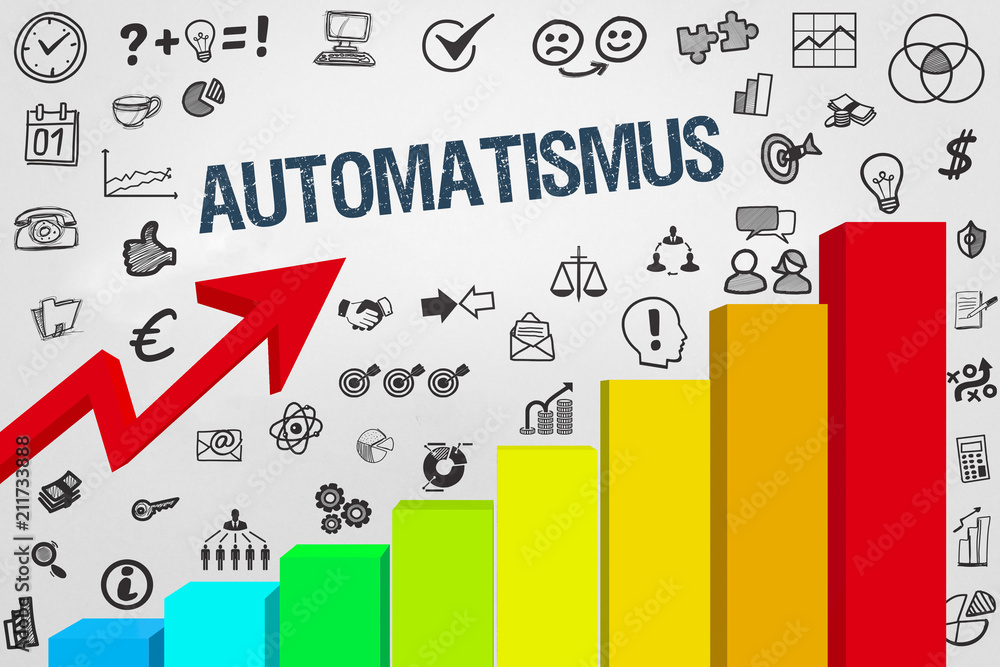 Automatismus Diagramm mit Symbole Stock Photo | Adobe Stock
