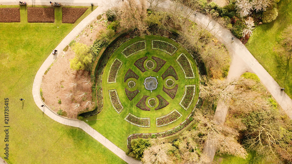 Aerial drone bird's eye view photo of iconic Regent's Park unique ... Aerial drone bird's eye view photo of iconic Regent's Park unique ...