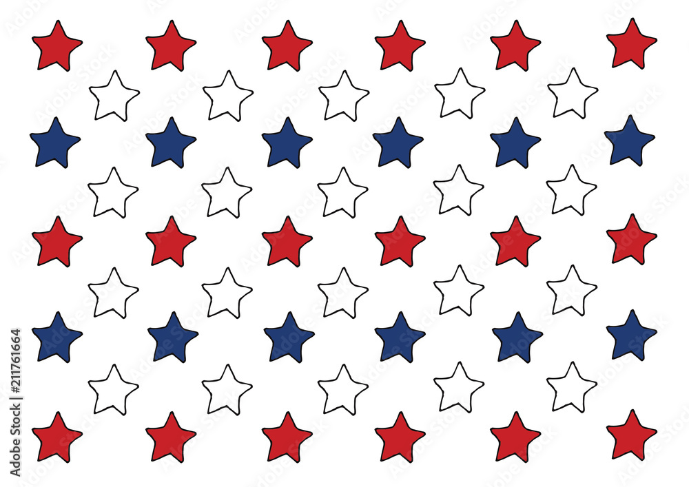 50 Blue And White Stars