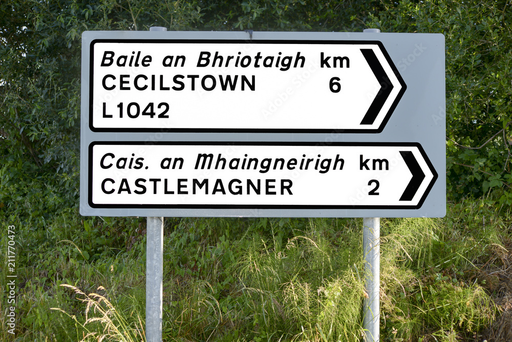 Irish Road Signs In County Cork Stock Photo Adobe Stock irish-road-signs-in-county-cork-stock-photo-adobe-stock