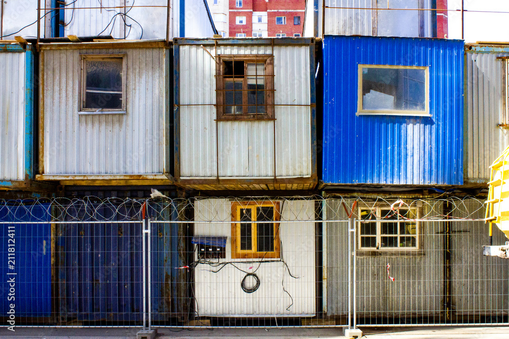 poor slum houses in ghetto quarter Stock Photo | Adobe Stock