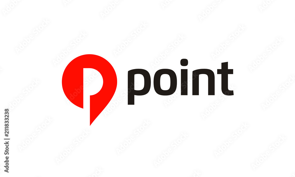 Initial P for Point logo design inspiration Stock Vector | Adobe Stock