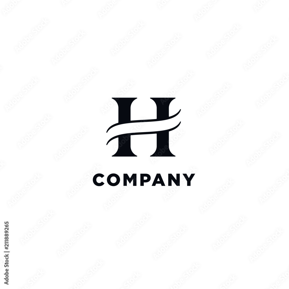 Royal Letter H logo Stock Vector | Adobe Stock