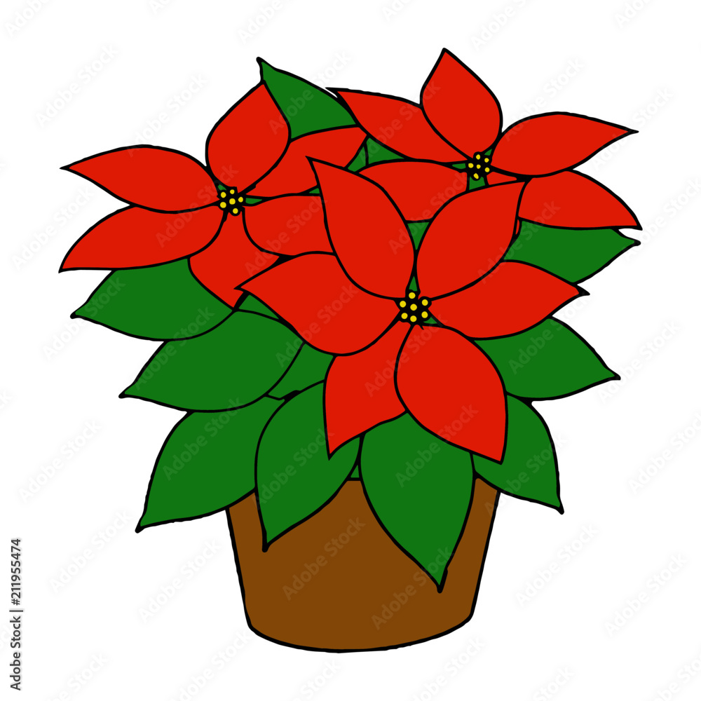 Flower cartoon illustration isolated on white background for children ...
