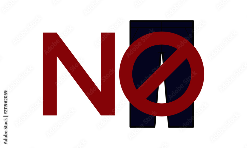 No Pants Sign