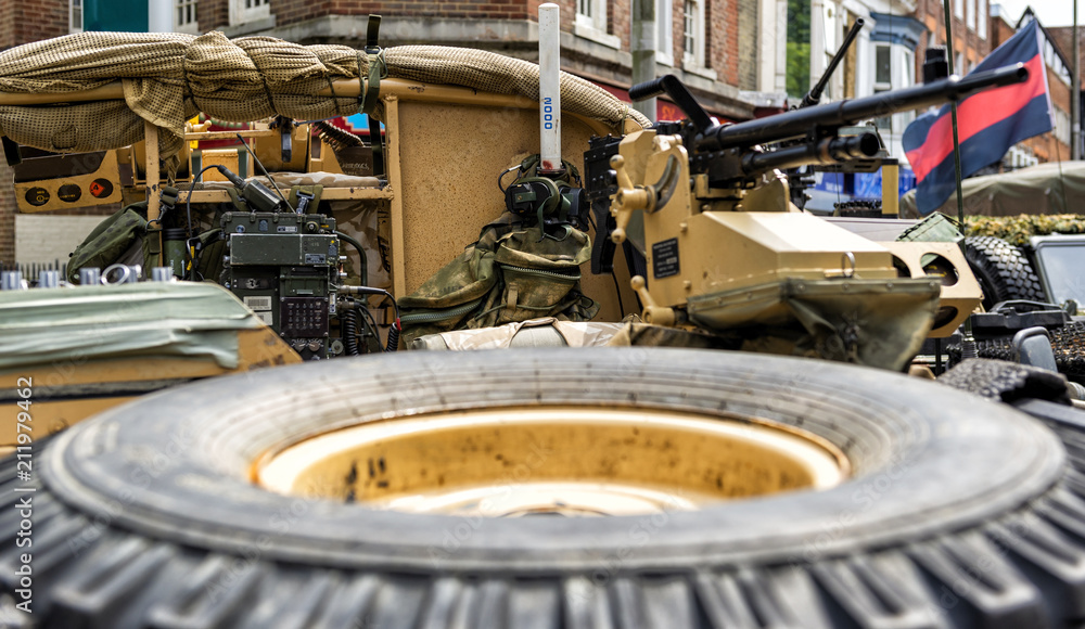 Military Vehicle Ready for Deployment Stock Photo | Adobe Stock