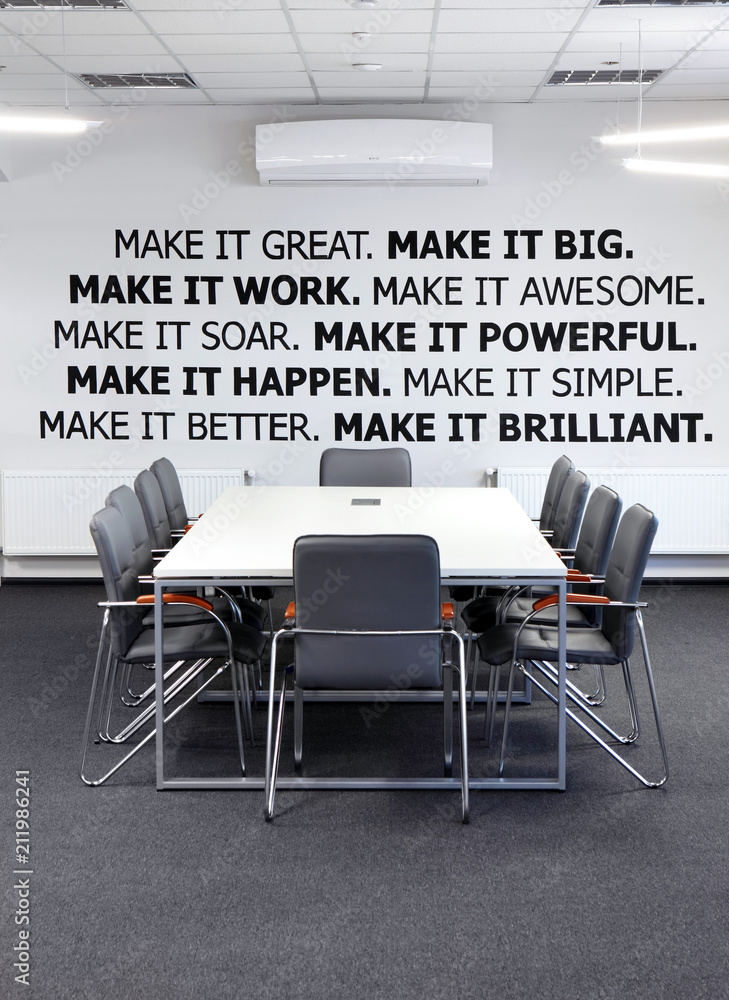 Conference room.With Conference , meeting table and office armchair ...