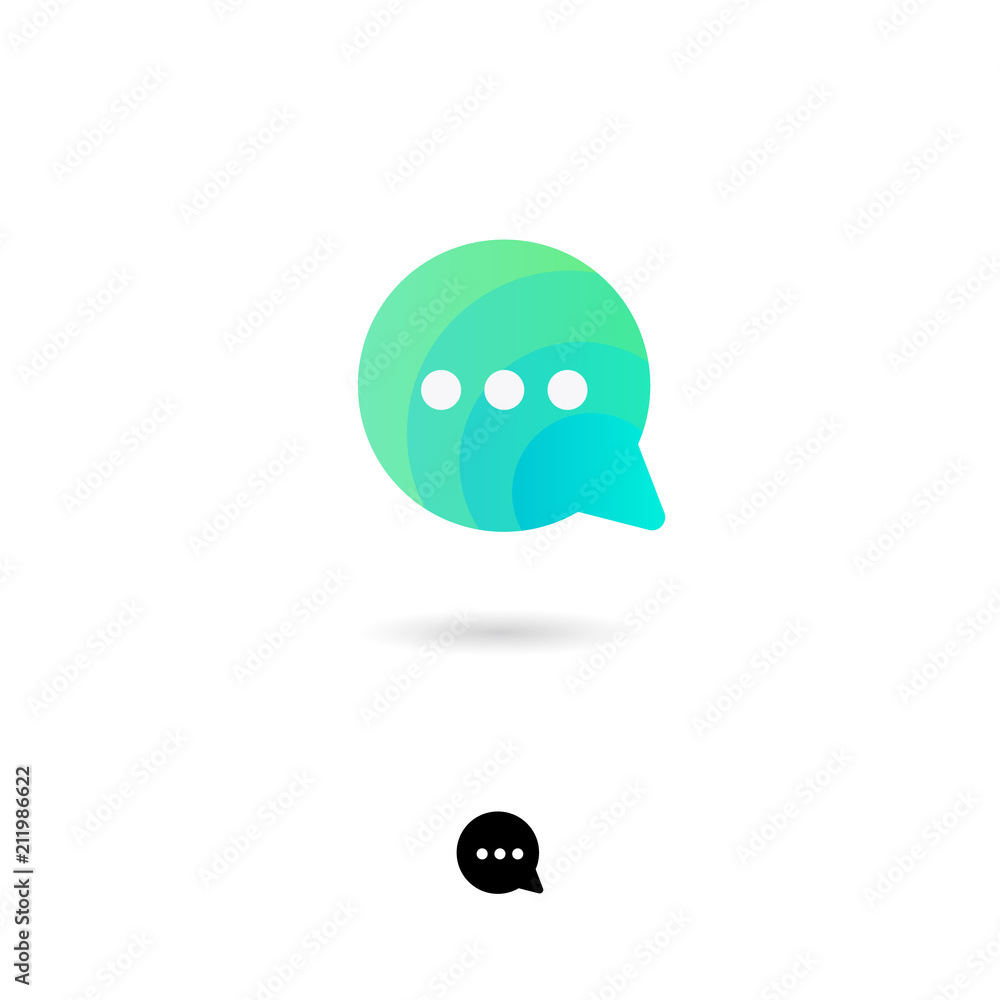 Chat icon, UI. Chat, communication, conversation, conversation ...