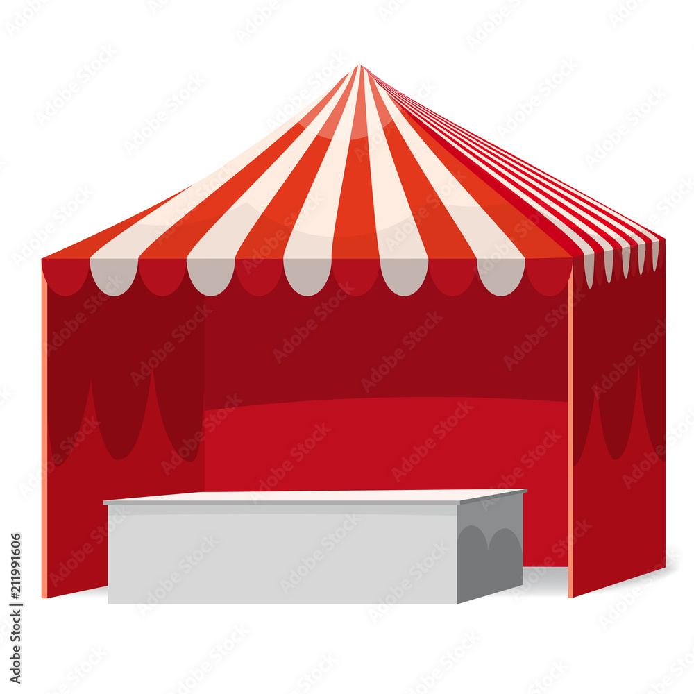 Stripped Promotional Outdoor Event Trade Show Pop-Up Red Tent With ...