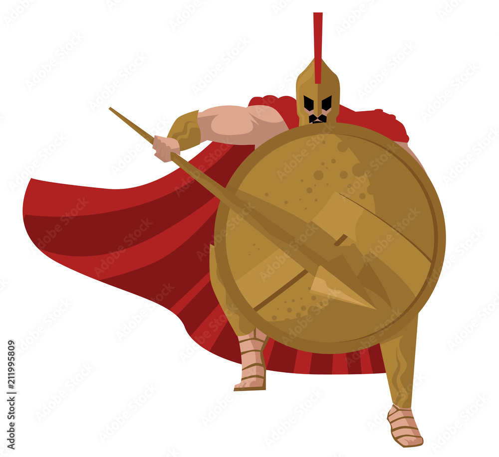 strong powerful spartan army soldiers Stock Vector | Adobe Stock