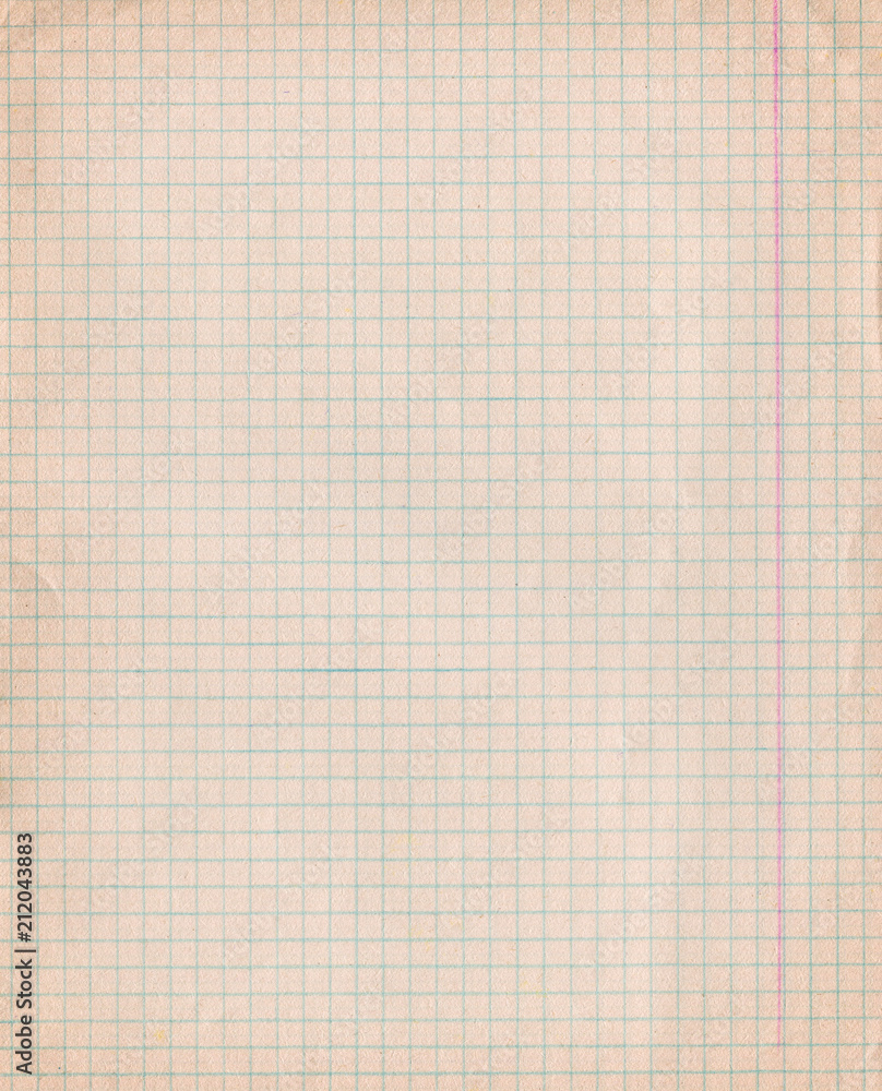 Vintage dirty graph paper. Stock Photo | Adobe Stock