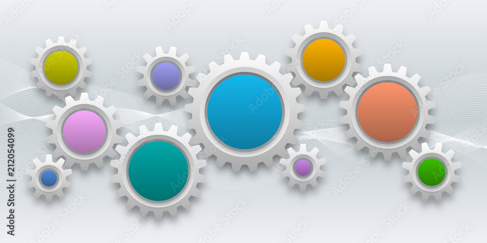 Poster Gears and cogs background #Vector Graphics – Wall Art | UkPosters