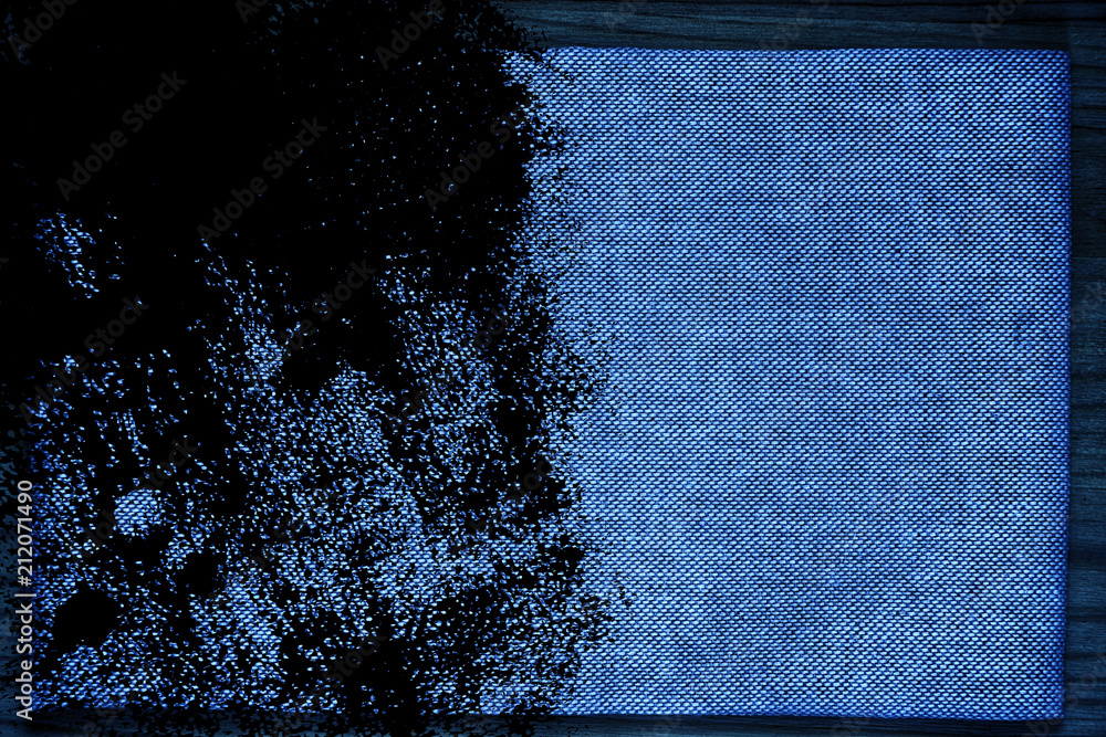 Grunge Ultra blue Linen fabric surface for mock-up or designer use ...