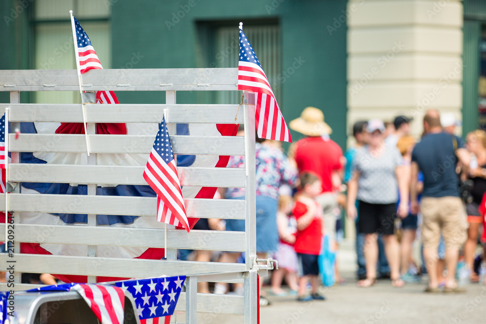 American Flag, Fourth of July Parade Stock Photo | Adobe Stock