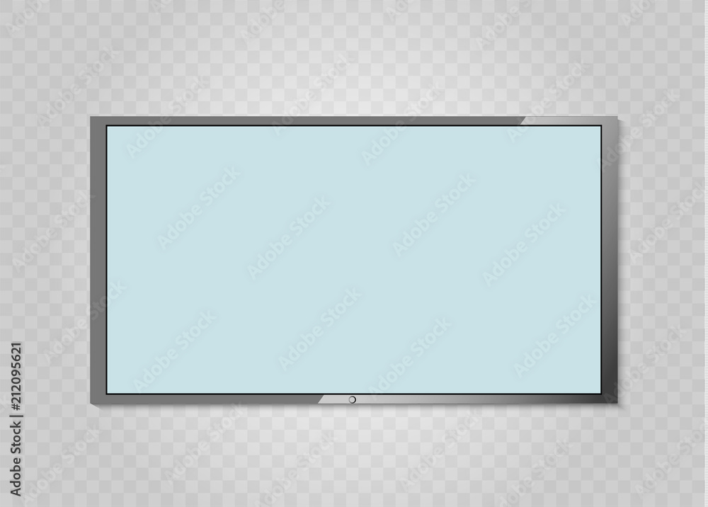 Frame of TV. Empty led monitor of computer or black photo frame ...