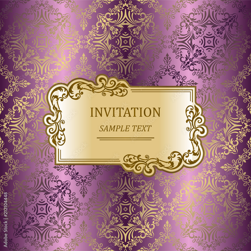 Elegant invitation cards. Vector illustration Stock Vector | Adobe Stock