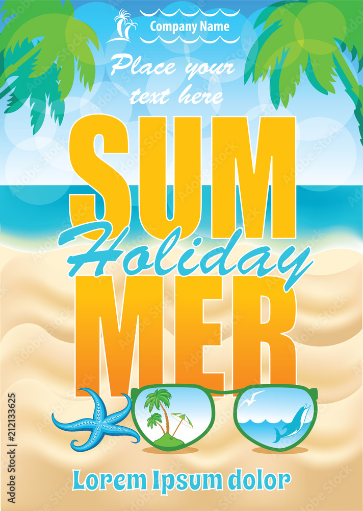 Beach Party Invitation Background