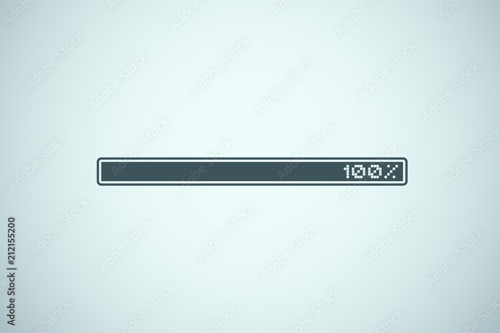 Loading bar illustration Stock Vector | Adobe Stock