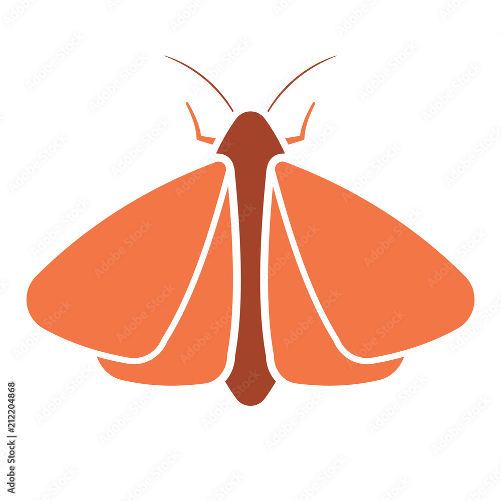 Fabric moth icon Stock Vector | Adobe Stock
