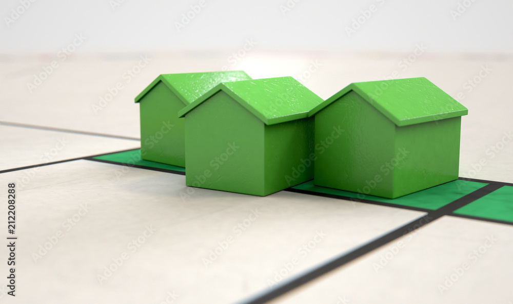 House Icon On A Boardgame Stock Photo | Adobe Stock