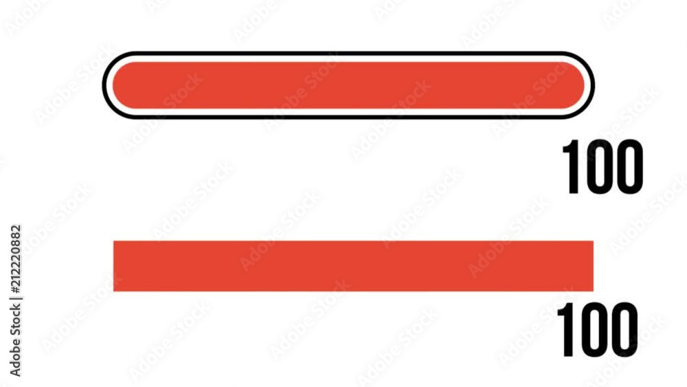 Vídeo do Stock: Loading progress bar with counter. Looped animation ...