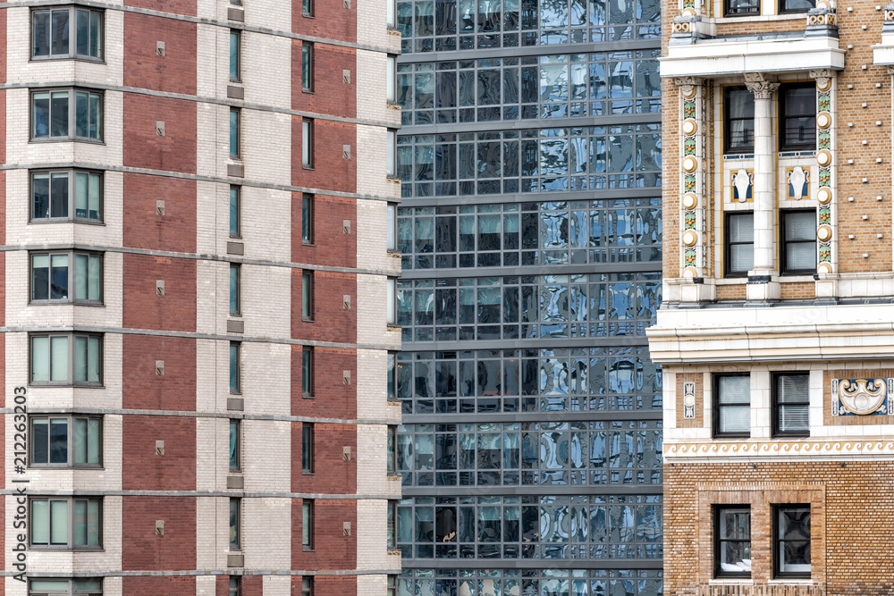City Buildings Close Up