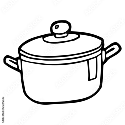 Pot cartoon illustration isolated on white background for children ...