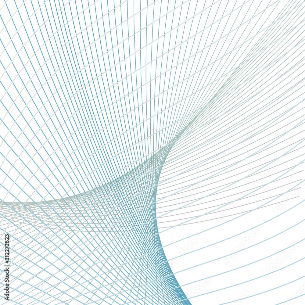 Abstract line art pattern with text place. Vector curved crisscross ...