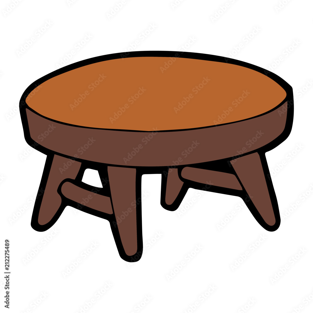 Little chair cartoon illustration isolated on white background for ...