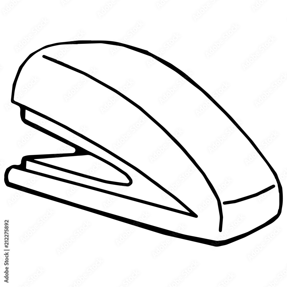 Stapler cartoon illustration isolated on white background for children ...