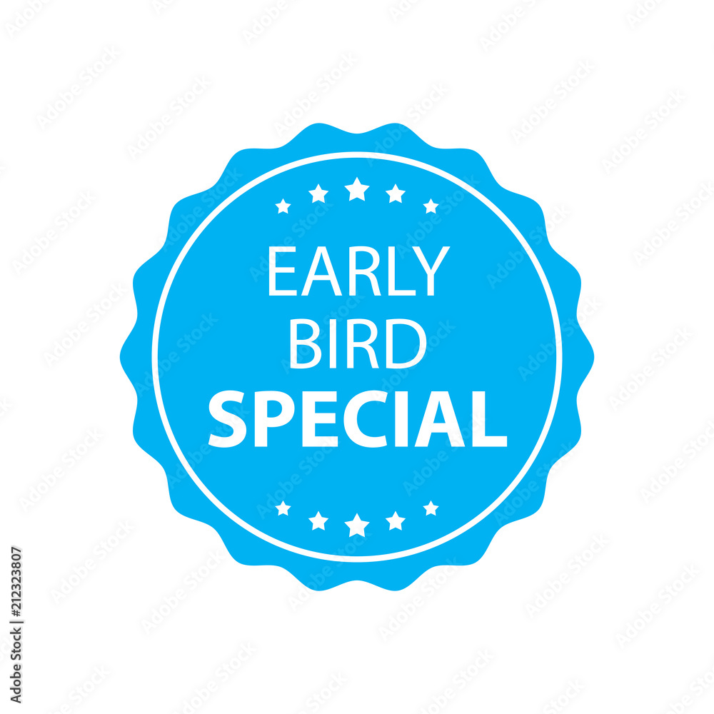 Early bird special stamp Stock Vector | Adobe Stock